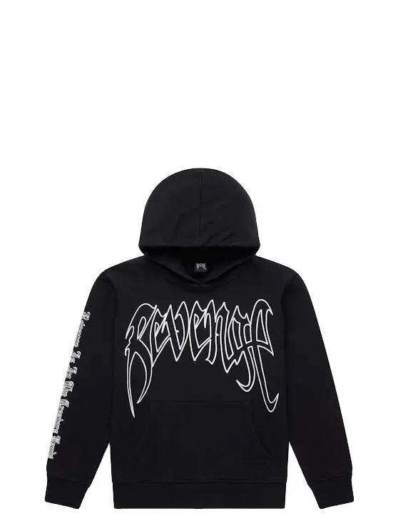 REVENGE Xxxtentacion Kill Outline Hoodie - Black/white