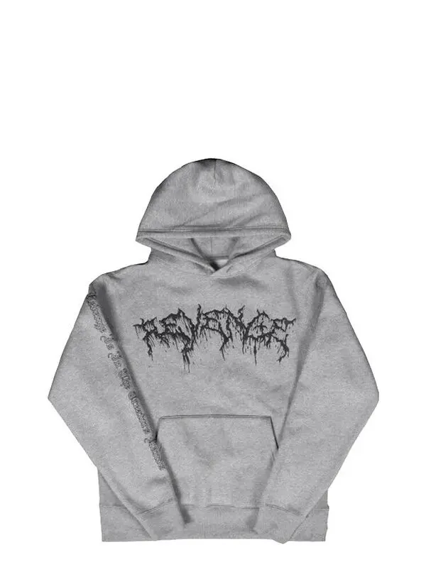 REVENGE Lightning Drip Hoodie - Gray