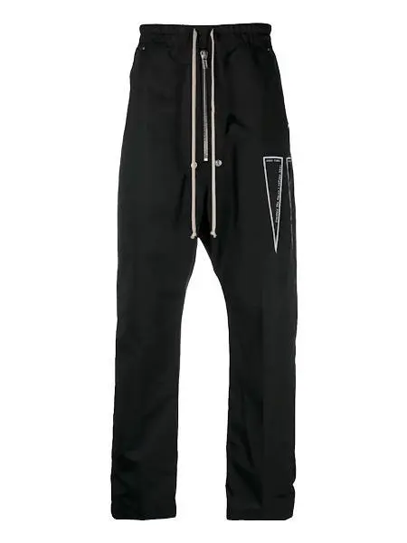 Rick Owens Geth Bela Woven Trousers - Black
