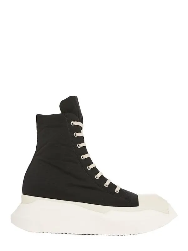 Rick Owens Strobe Abstract High Sneakers - Black/milk