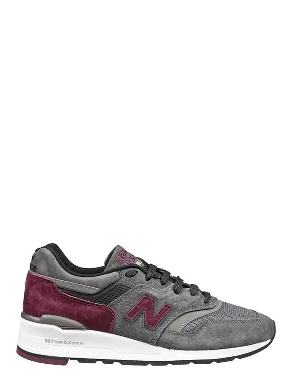 NEW BALANCE 997 Connoisseur Guitar Sneakers - Lead/burgundy