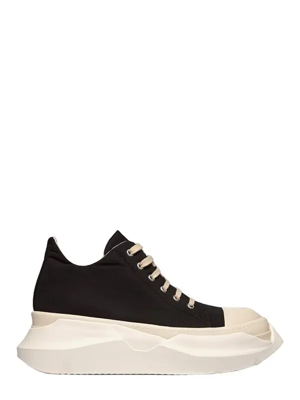 Rick Owens Abstract Low Strobe Sneakers - Black/milk