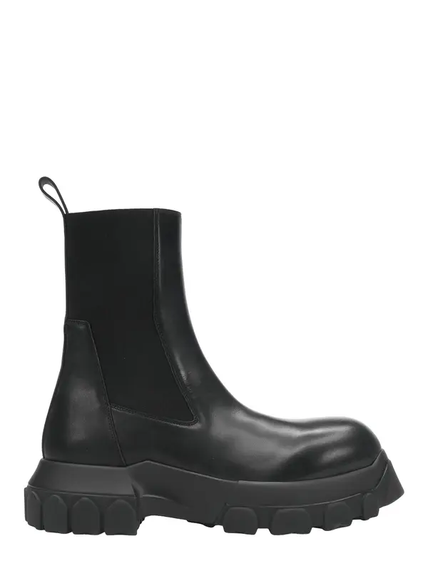 Rick Owens Lido Beatle Bozo Tractor Boots - Black