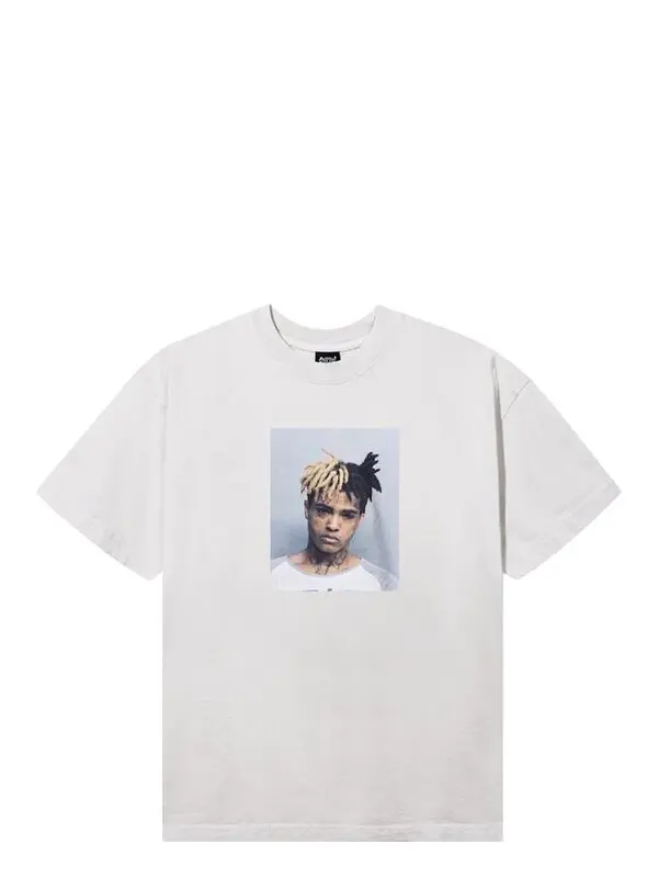 REVENGE Xxxtentacion Mugshot Tee Shirt - Cement