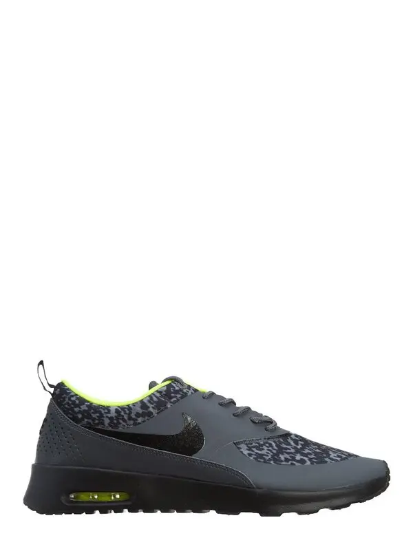 Nike Air Max Thea Print Sneakers - Dark Grey/black/volt