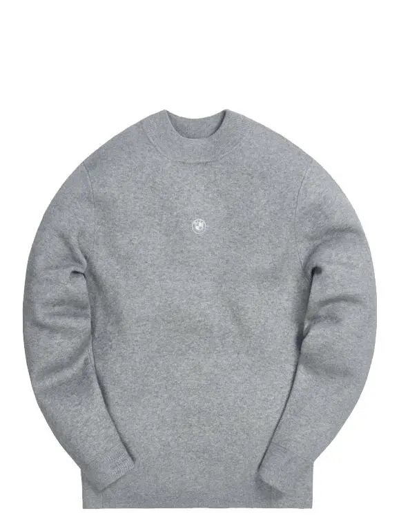 Kith X Bmw Knit Mockneck - Heather Grey