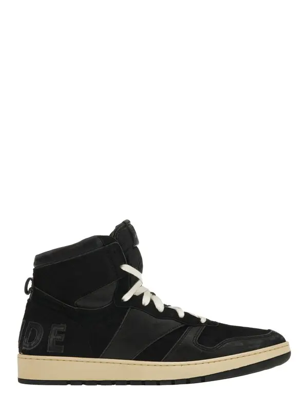 Rhude Recess Hairin High-top Sneakers - Black/pony
