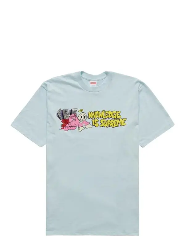 Supreme Knowledge Tee Shirt - Pale Blue