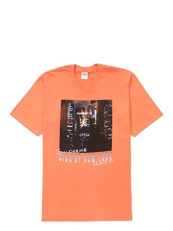 Supreme King Of New York Tee Shirt - Neon Orange