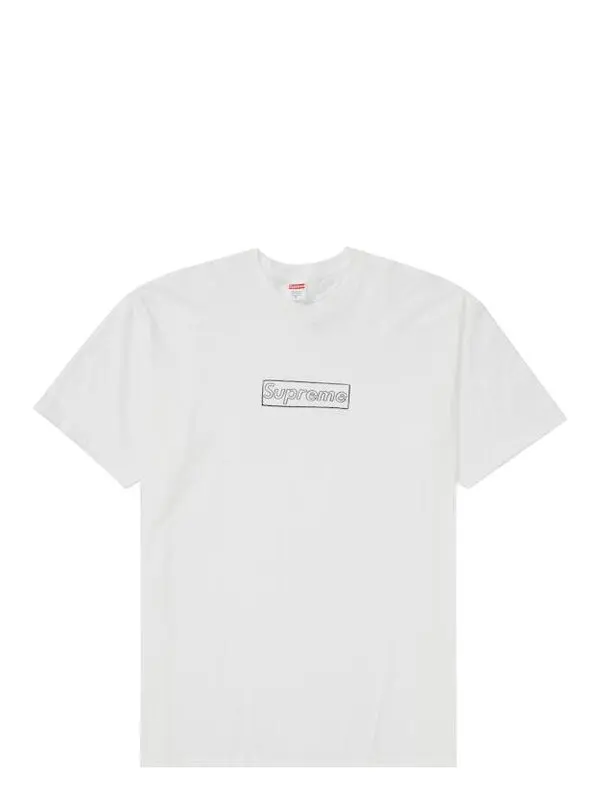 Supreme Kaws Chalk Logo Tee Shirt - White
