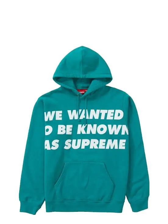 Supreme Hooded Sweatshirt - Dark Aqua
