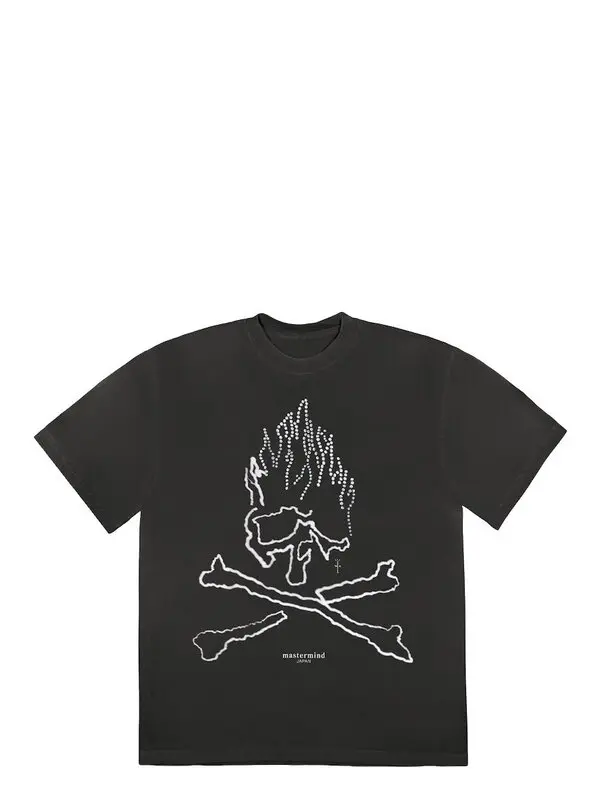 TRAVIS SCOTT Cactus Jack For Mastermind Skull T-shirt - Black