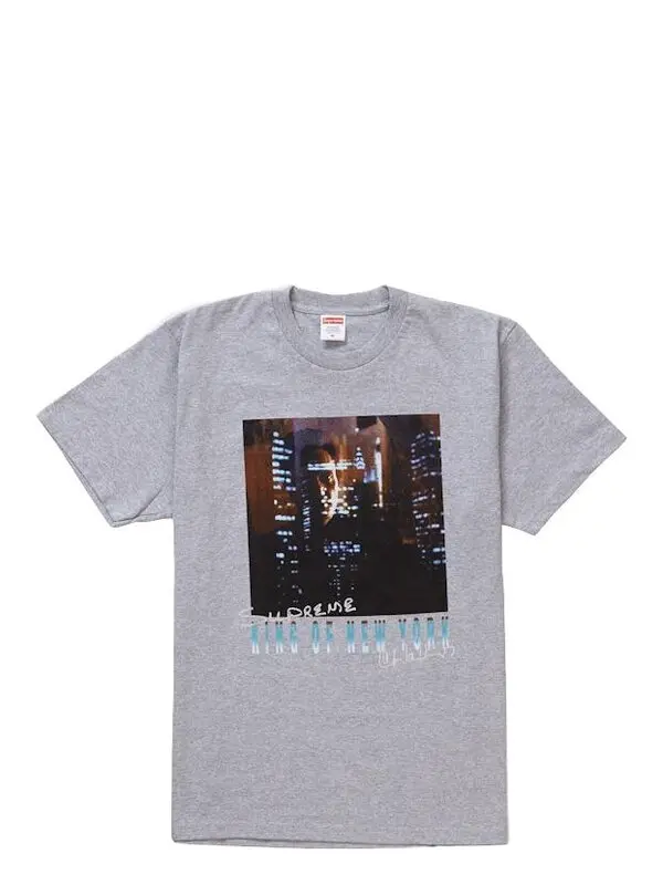 Supreme King Of New York Tee Shirt - Heather Grey