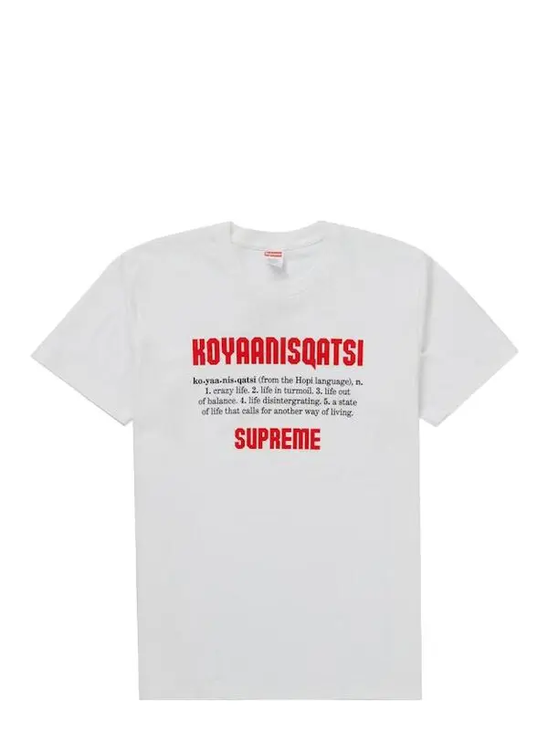 Supreme Koyaanisqatsi Tee Shirt - White