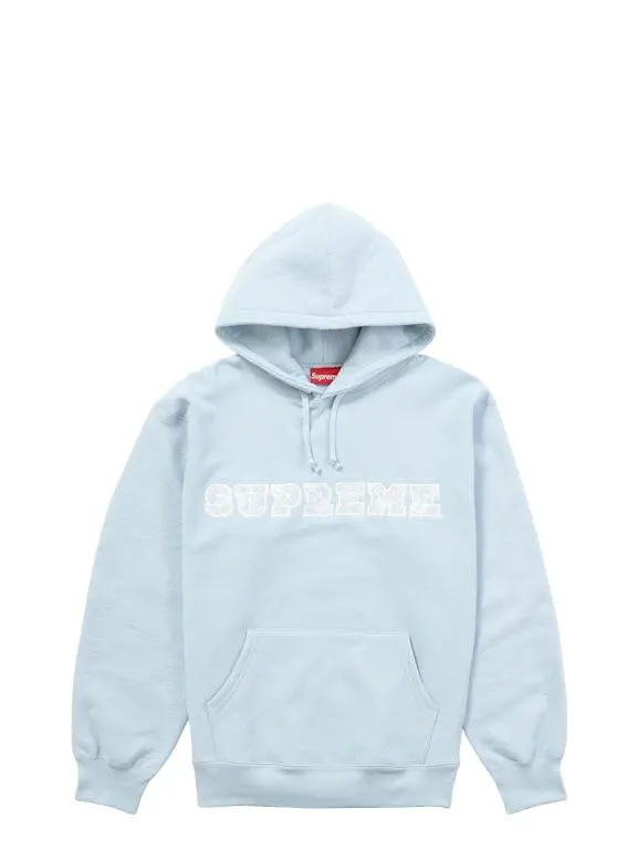 Supreme Lace Hooded Sweatshirt - Light Blue