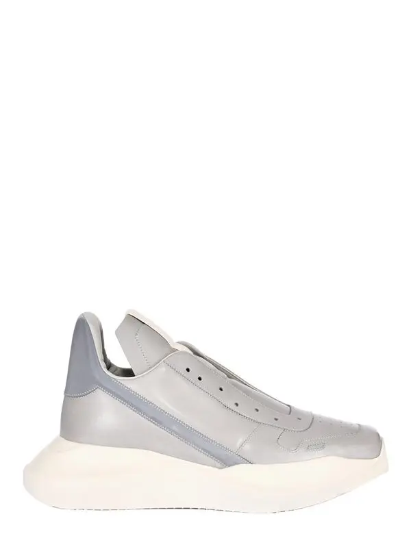Rick Owens Geo Geth Runnerin Sneakers - Dark Pearl/white