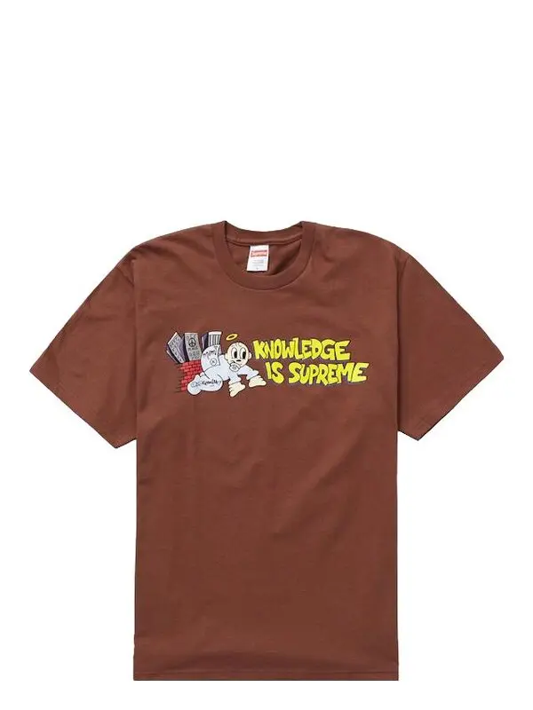 Supreme Knowledge Tee Shirt - Brown