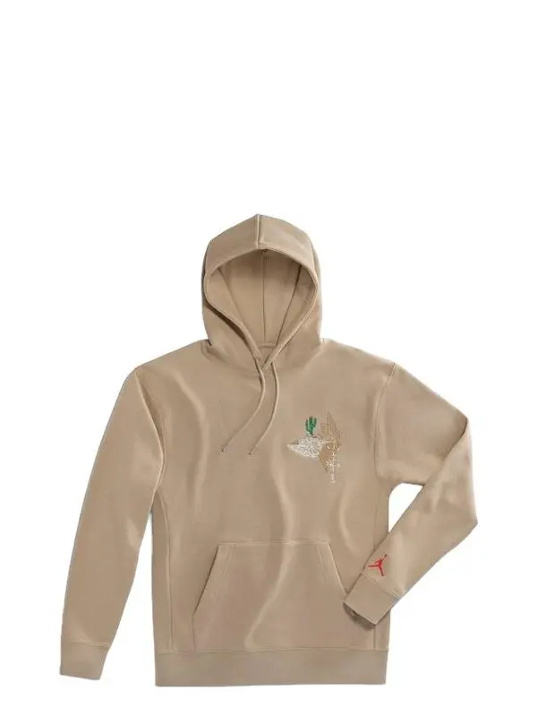 TRAVIS SCOTT Cactus Jack X Jordan Pullover Hoodie - Khaki/university Red