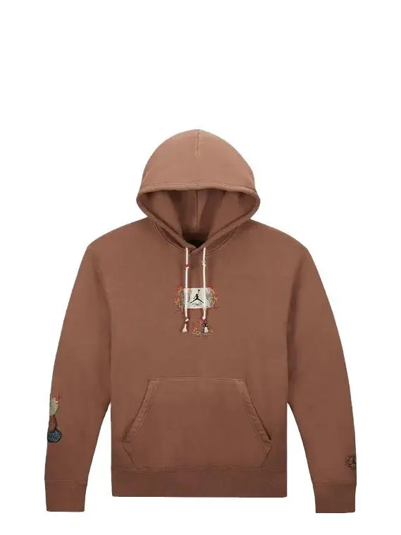 TRAVIS SCOTT X Jordan Flight Graphic Pullover Hoodie - Archaeo Brown