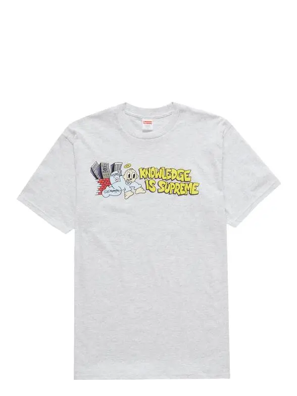 Supreme Knowledge Tee Shirt - Ash Grey