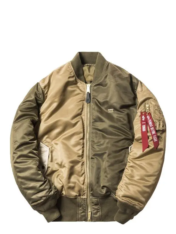 Kith X Alpha Industries Ma1 Bomber - Olive/coyote/tan
