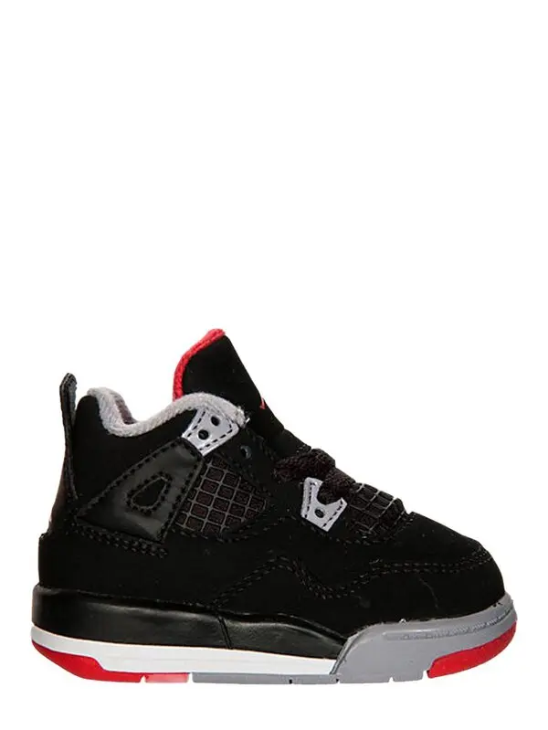 JORDAN 4 Retro Cement Sneakers - Black/cement Grey/fire Red