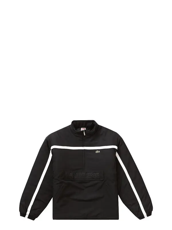 Supreme Lacoste Puffy Half Zip Pullover - Black