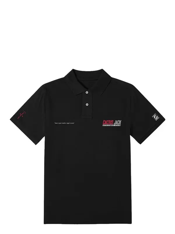 TRAVIS SCOTT Cj Staff Polo Shirt - Black