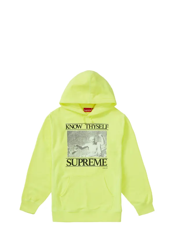 Supreme Know Thyself Hooded Sweatshirt - Bright Yellow