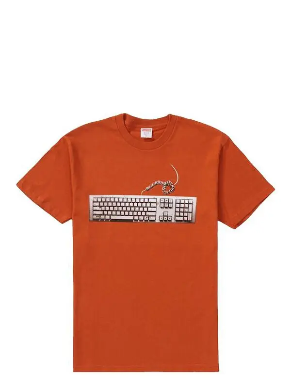 Supreme Keyboard Tee Shirt - Rust