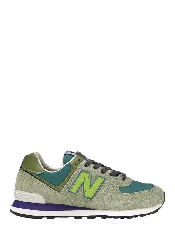 NEW BALANCE 574 Stray Rats Sneakers - Green/dark Green/lime