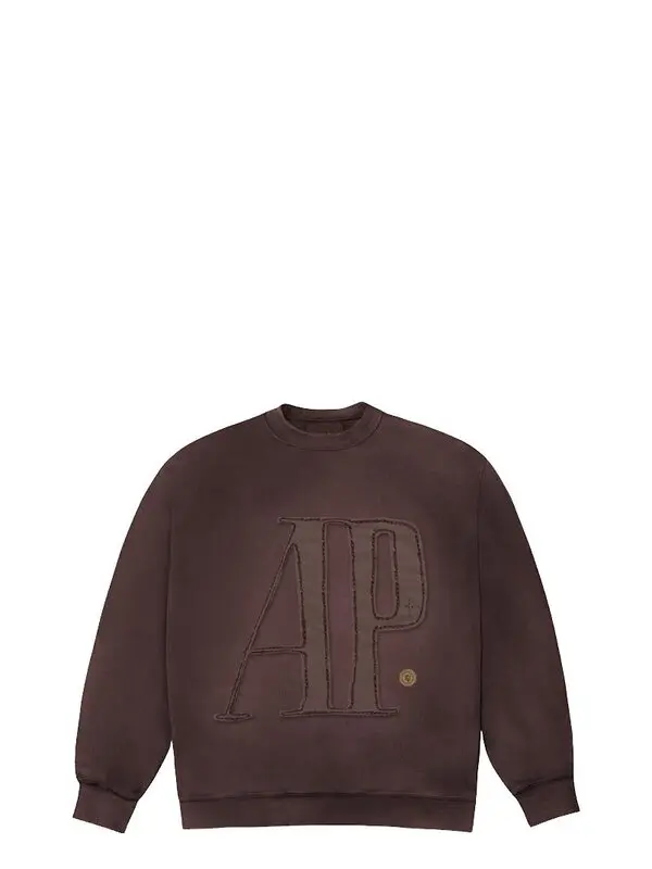 TRAVIS SCOTT Cj X Audemars Piguet Logo Crewneck Sweatshirt - Brown