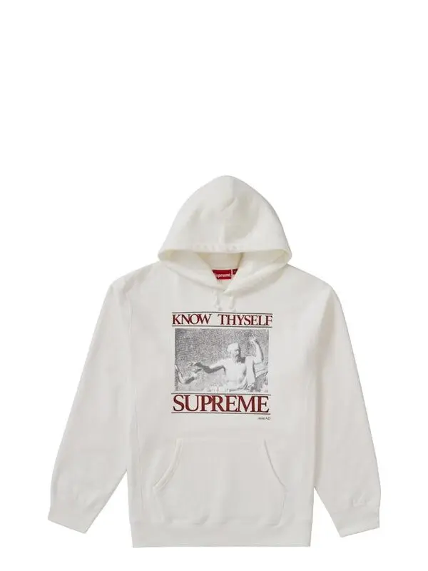 Supreme Know Thyself Hooded Sweatshirt - White