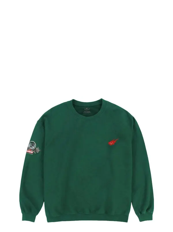 TRAVIS SCOTT Cacti Icon Heritage Crewneck Sweatshirt - Green