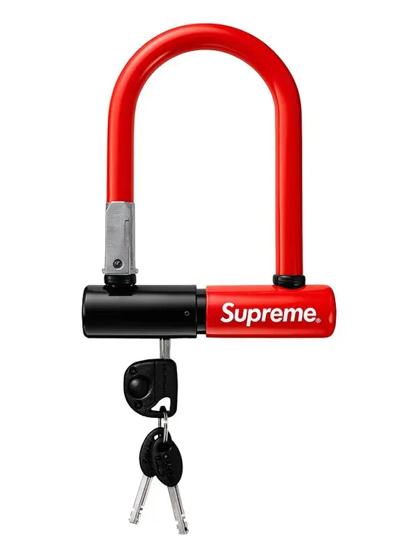 Supreme Kryptonite Evolution Mini 5 Bicycle U-lock - Red