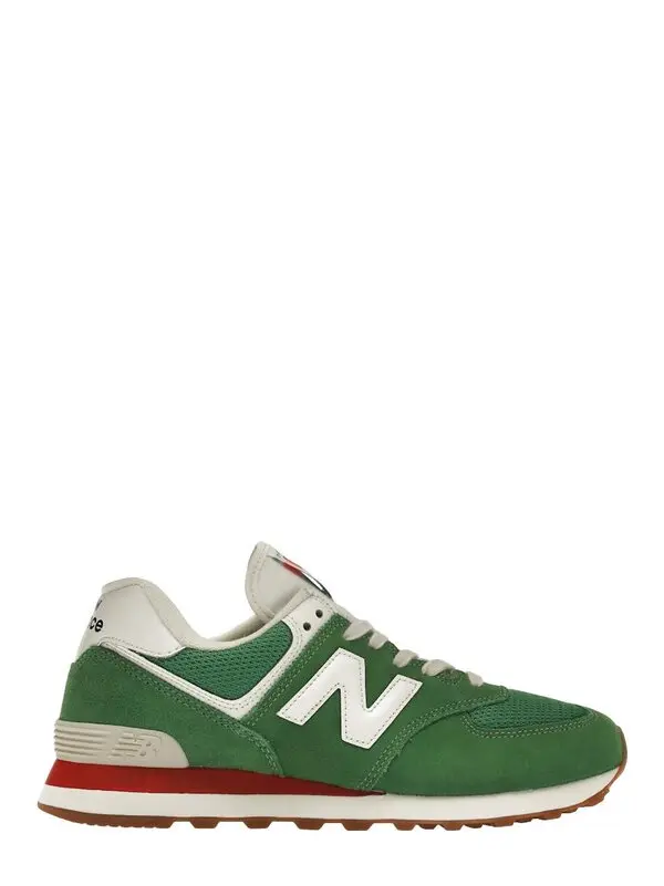 NEW BALANCE 574 Sneakers - Varsity Green/velocity Red/white