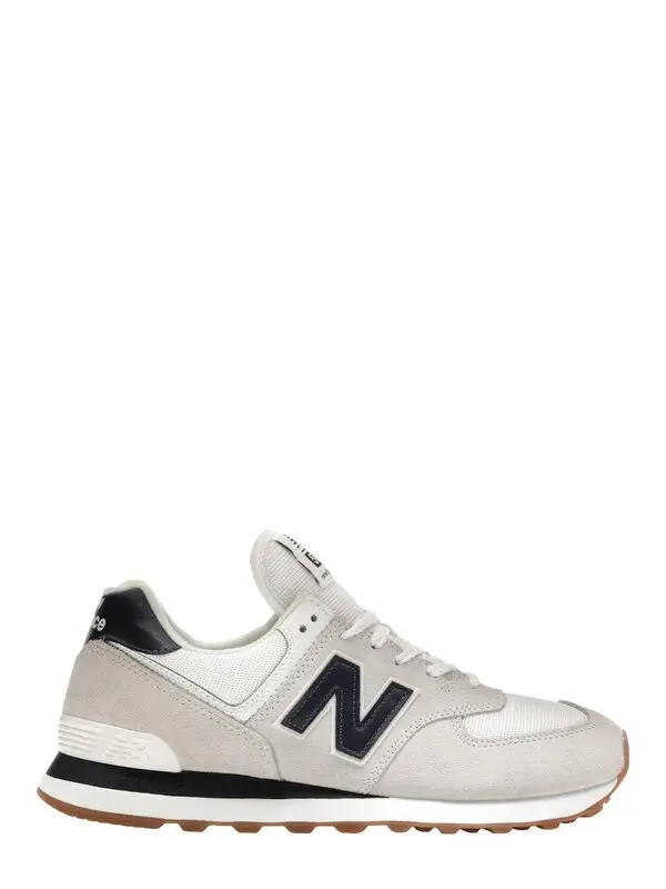 NEW BALANCE 574 Gum Sneakers - White/grey/navy Blue
