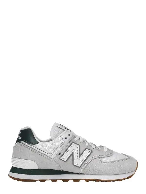 NEW BALANCE 574 Lace-up Sneakers - White/grey/green