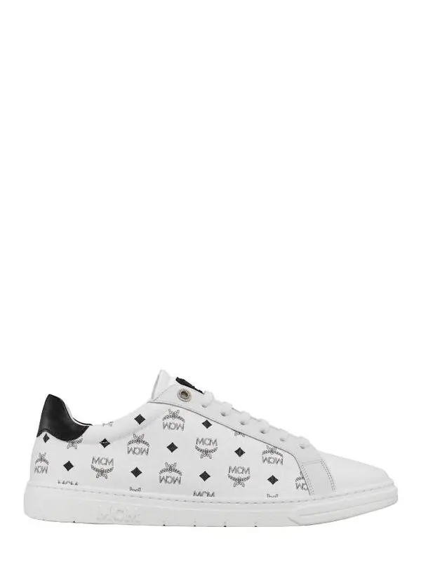 Mcm Terrain Low Top Sneakers - White/black