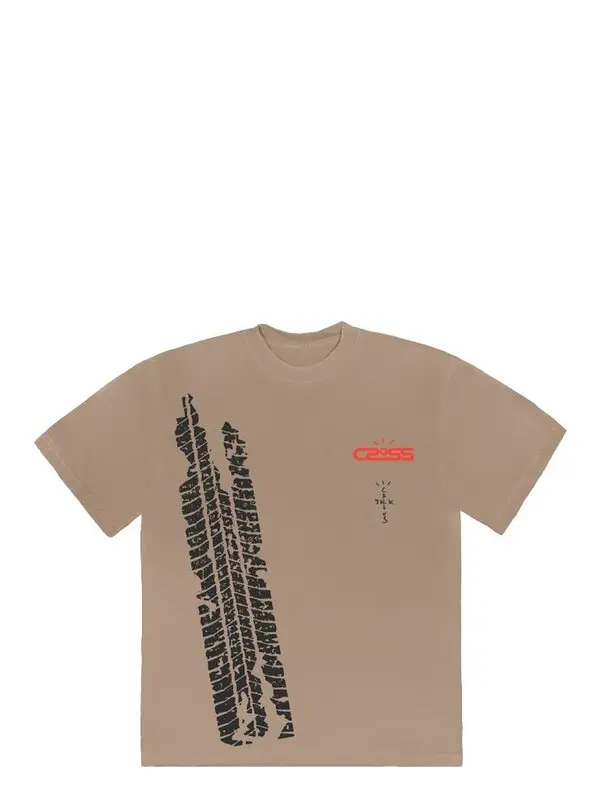 TRAVIS SCOTT Cactus Jack Racetrack Tee Shirt - Tan