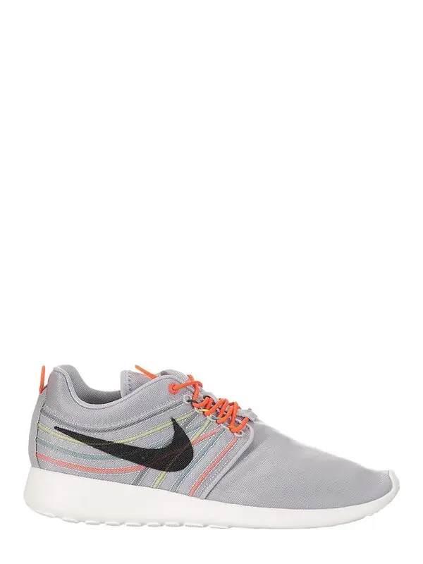 Nike Roshe Run Dynamic Flywire Sneakers - Strt Grey/black/ttl Crmsn