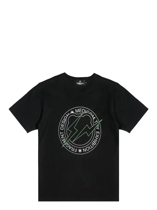 MEDICOM TOY X Fragment Design Circle Logo Bearbrick Tee Shirt - Black