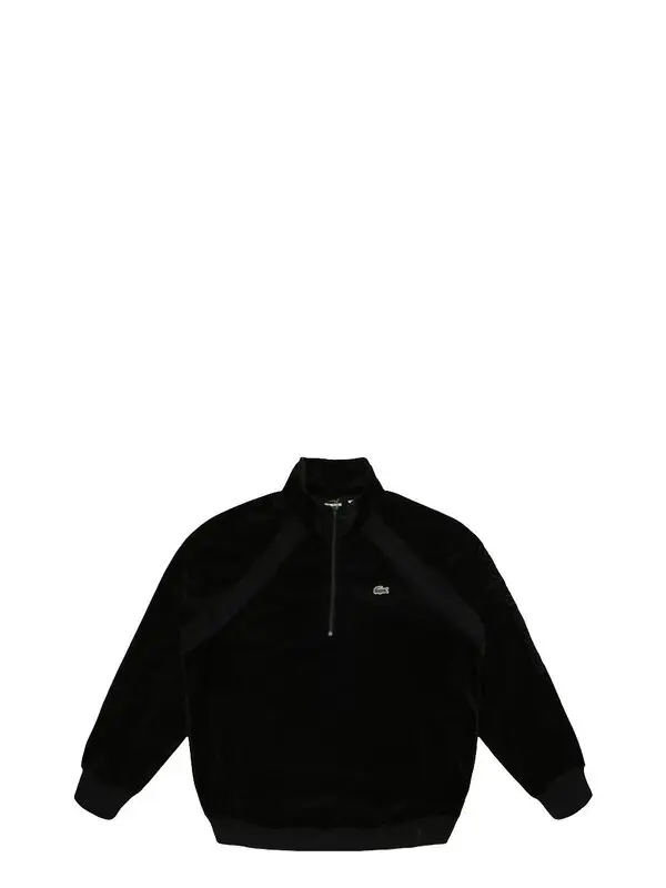 Supreme Lacoste Velour Halfzip Track Top - Black