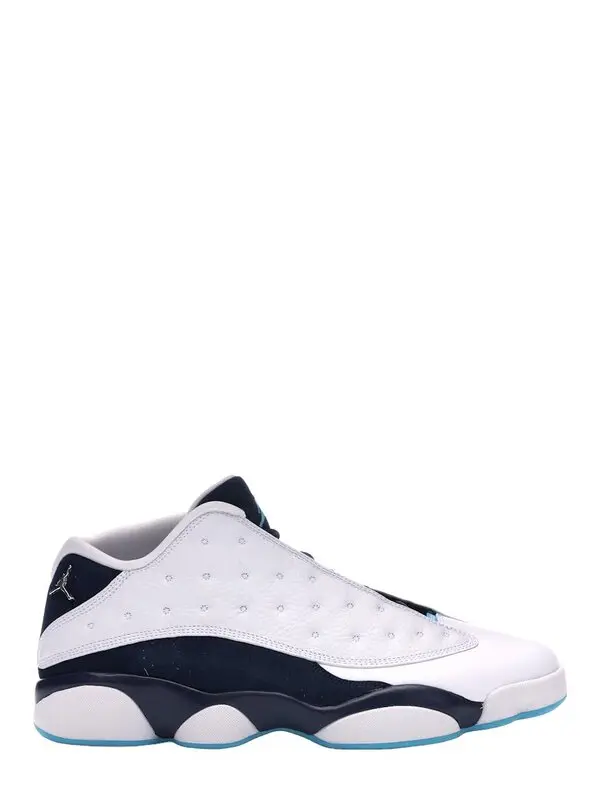 JORDAN Retro Low Sneakers - White/metallic Silver/midnight Navy Blue