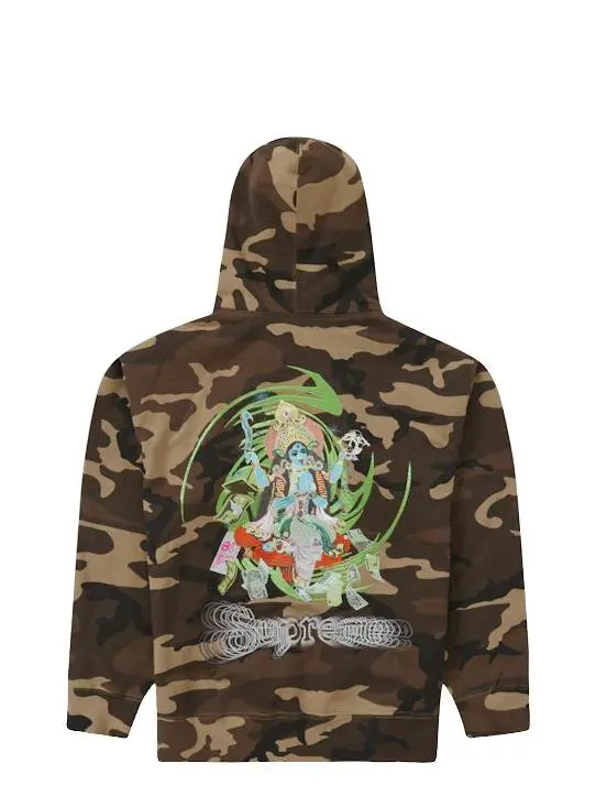 Supreme Lakshmi Zip Up Hooded Sweatshirt - Brown Camo