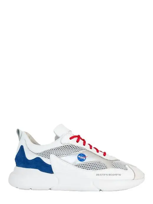 MERCER W3rd Nasa Apollo 11 Sneakers - White/silver/blue