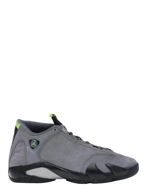JORDAN 14 Retro Graphite Sneakers - Light Graphite/chartreuse/black