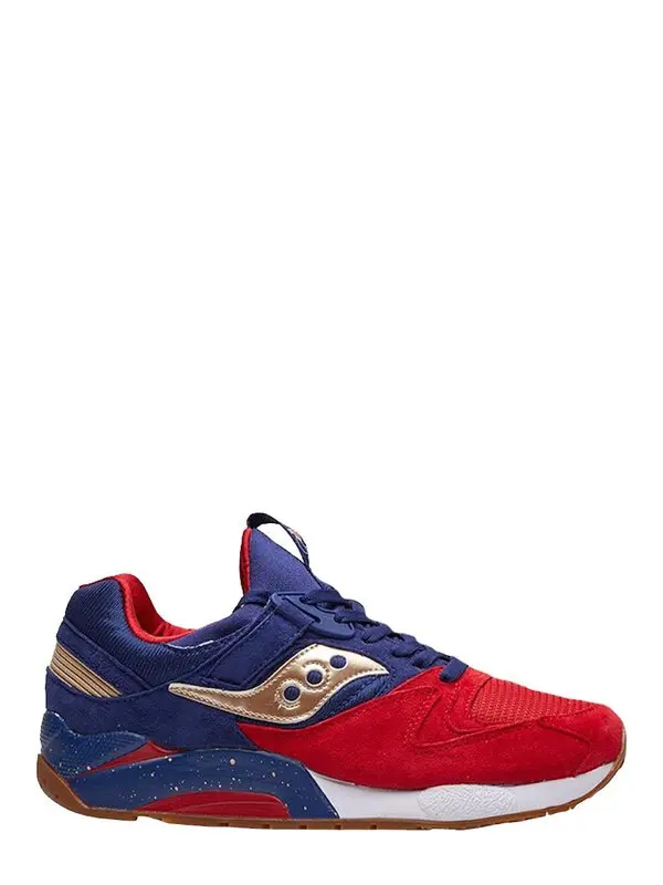 Saucony Grid 9000 Sparring Sneakers - Red/blue/gold