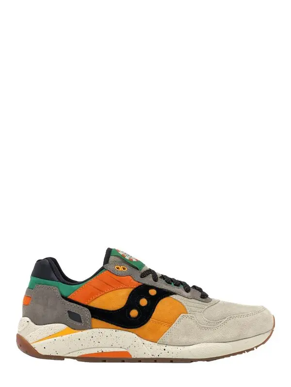 Saucony G9 Shadow 5 Feature Sneakers - Tan/orange/green