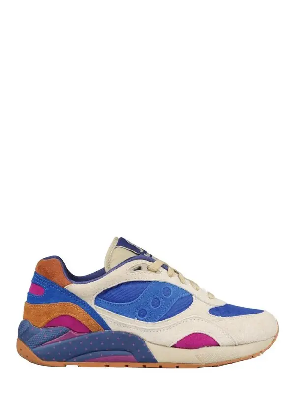 Saucony G9 Shadow 6 Pattern Recognition Sneakers - Light Tan/blue